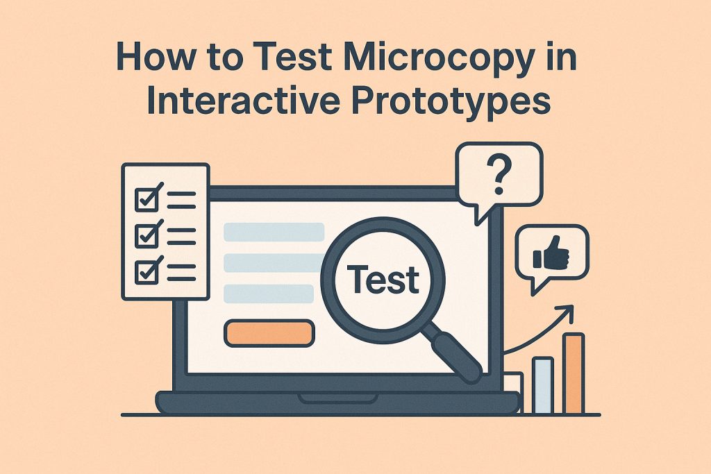 How to Test Microcopy in Interactive Prototypes - UI Content