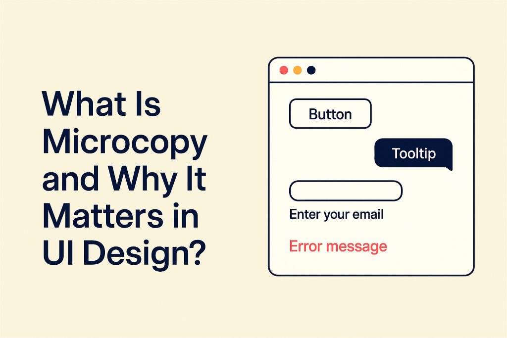 What Is Microcopy and Why It Matters in UI Design - UI Content