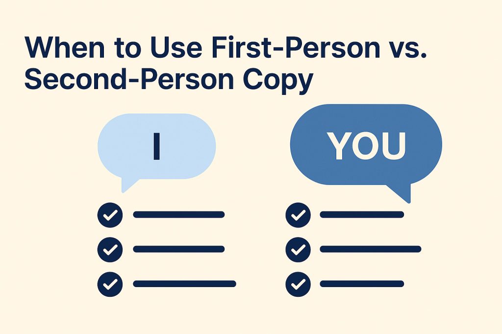 When to Use First-Person vs. Second-Person Copy in UI - UI Content